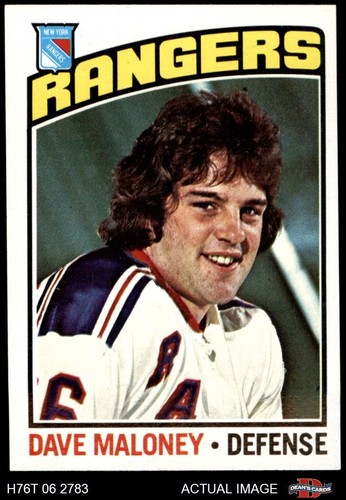 1976 Topps #181 Dave Maloney Rangers-Hockey RC 6 - EX/MT H76T 06 2783 ...