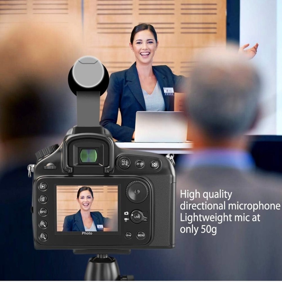 Camera Microphone, Video Microphone for DSLR Close Interview Shotgun ...