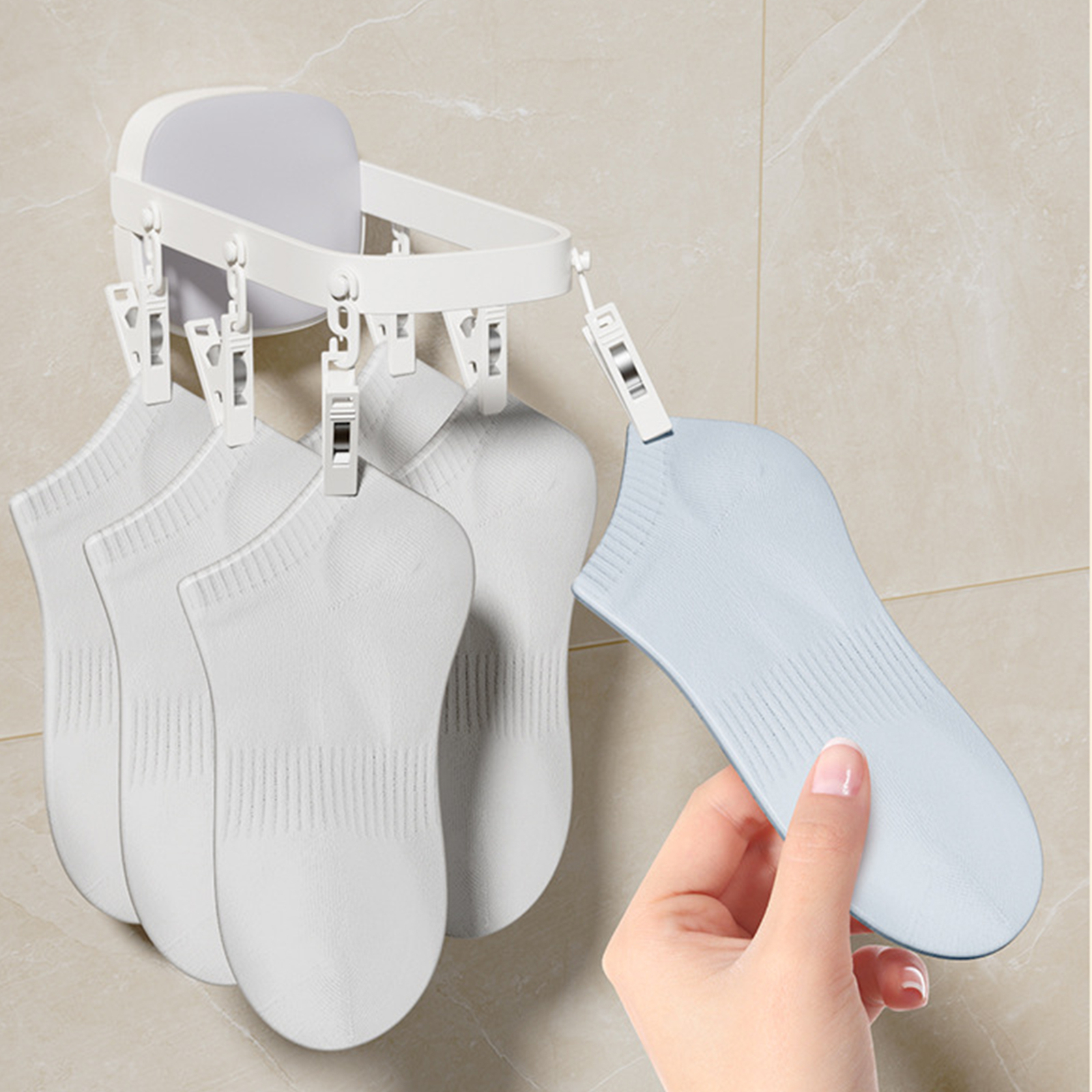 1 Set Socks Hanger Anti-slip Hang Clothes Photography Room Lightweight ...