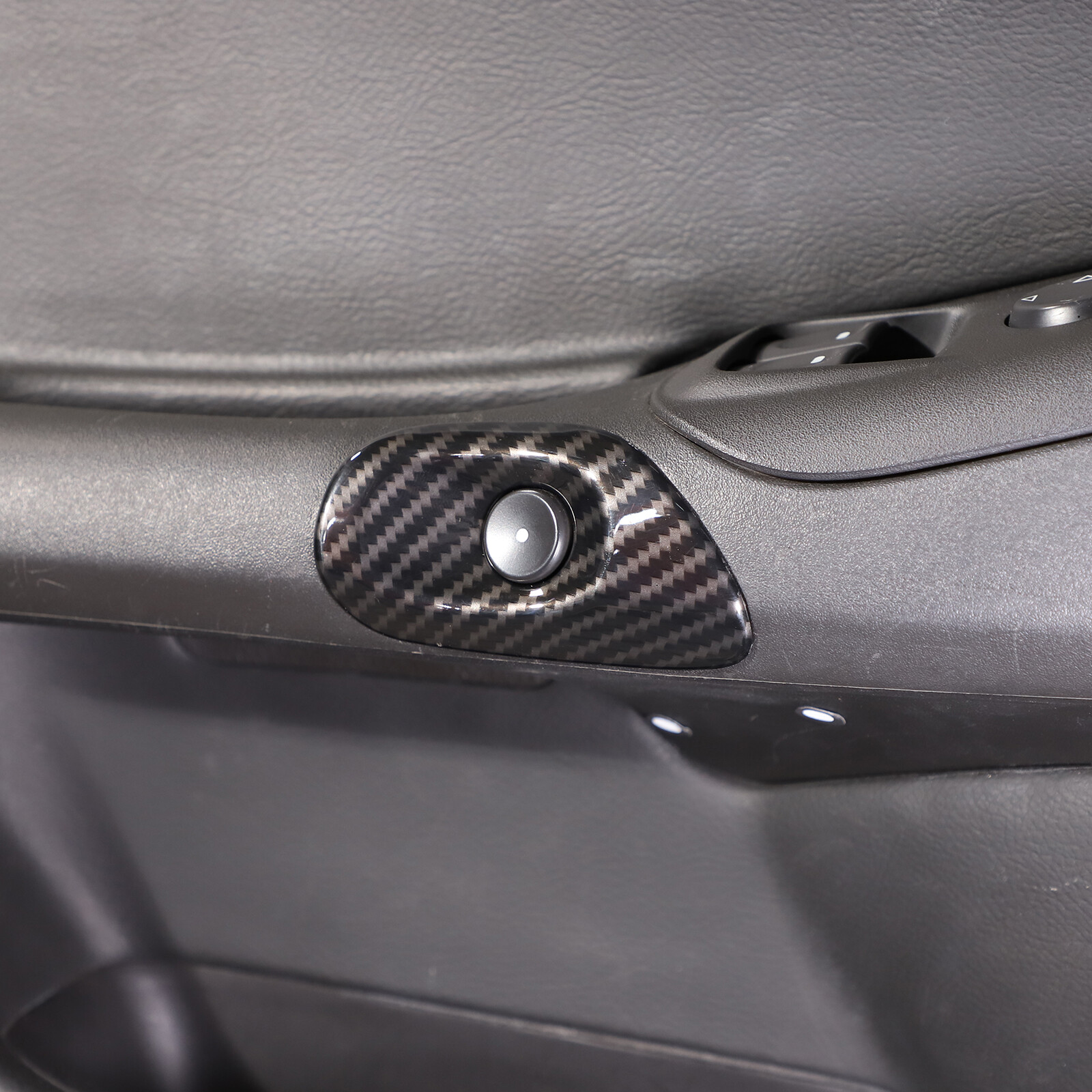 Carbon Fiber ABS Interior Door Button Overlay Trim For Corvette C6 2005 ...