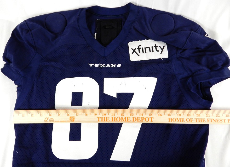 2023 Houston Texans Eric Tomlinson #87 Game Used Navy Practice Jersey ...