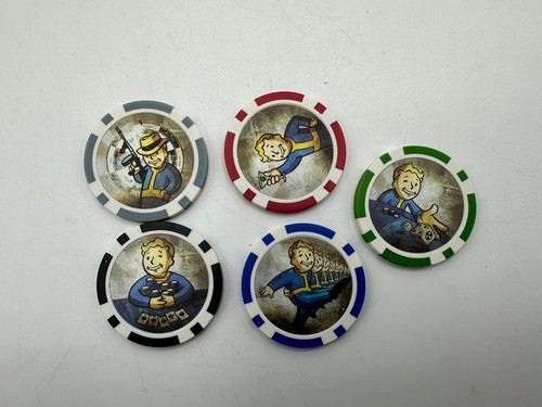 Fallout New Vegas Promotional Poker Chip Set Of 5 | eBay
