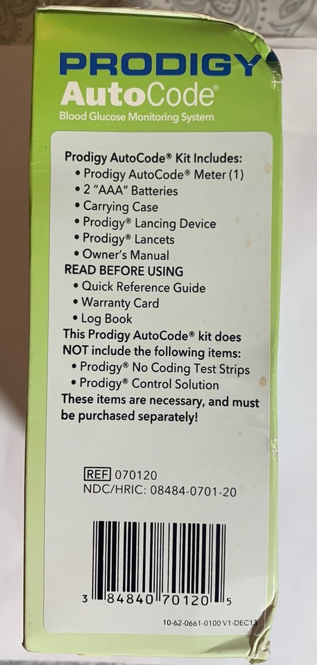 Prodigy Auto Code Talking Blood Glucose Meter Sealed 38484051850| eBay