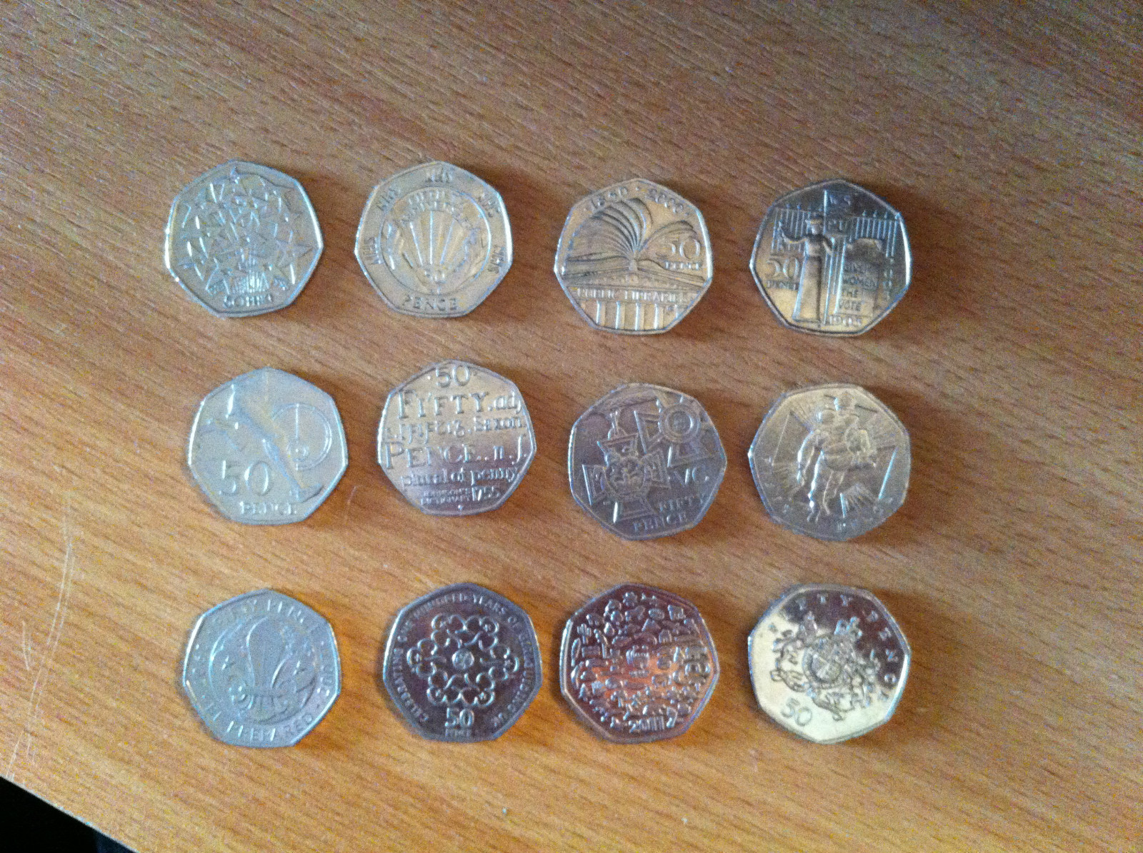 50P FIFTY PENCE BRITISH COIN DESIGNS VARIOUS | eBay UK