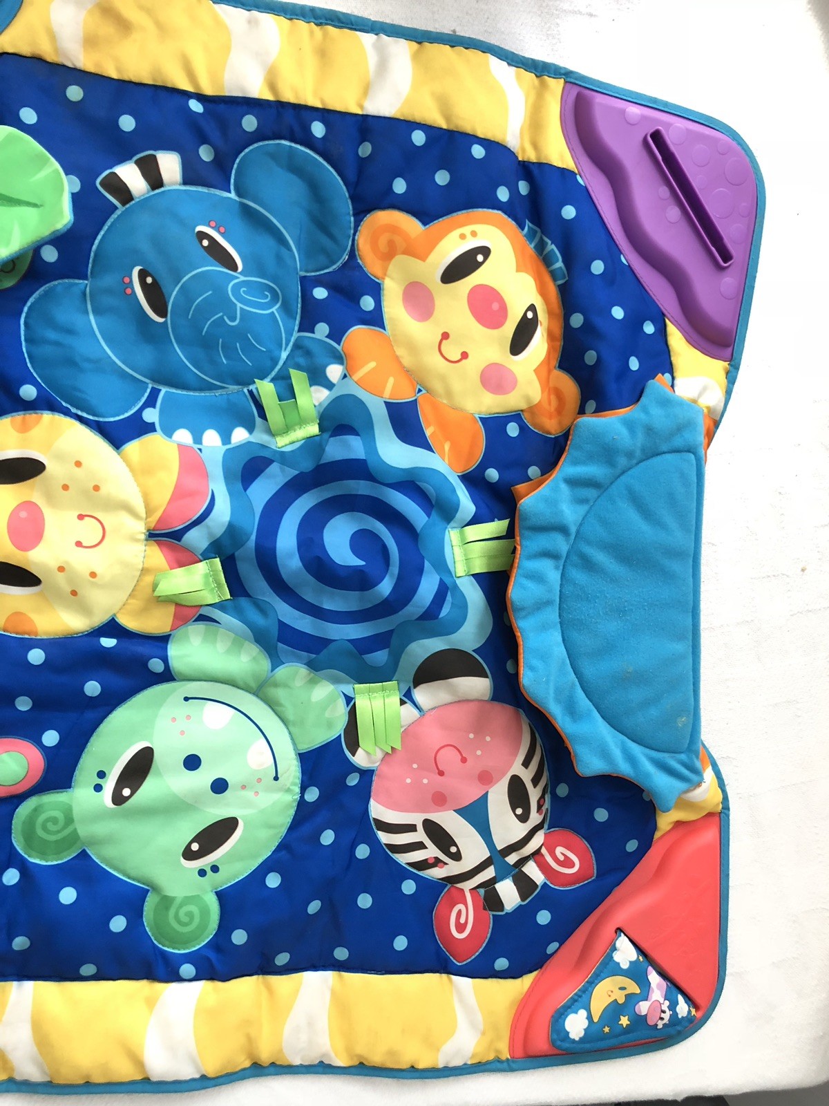 2006 VINTAGE PLAYSKOOL BABY Peek N PLAY MAT ACTIVITY QUILT Blanket Fold ...