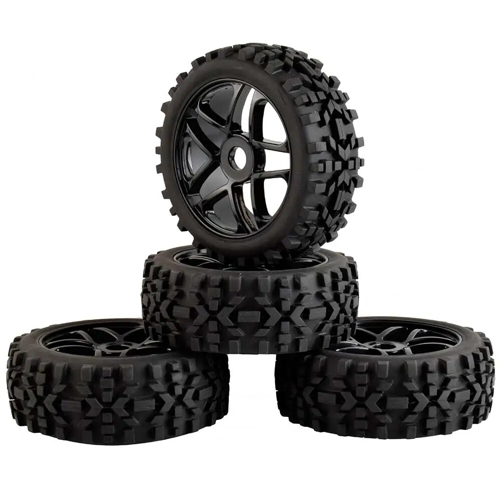 1/8 Rc Buggy Wheels Tires Badland Set For Kyosho Inferno Ve mp9 Hpi ...