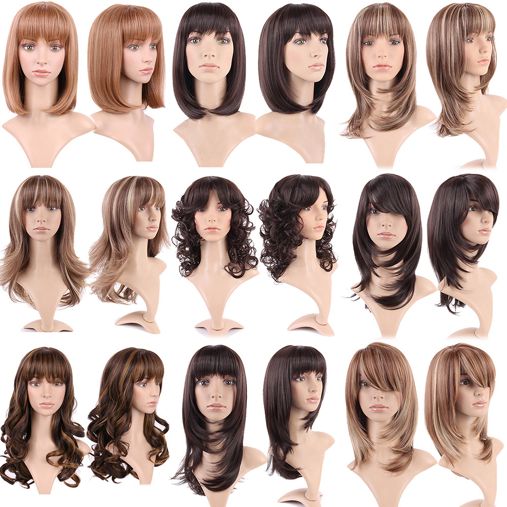 Cosplay Daily Women Full Wig Long Straight Hair Synthetic Heat ...