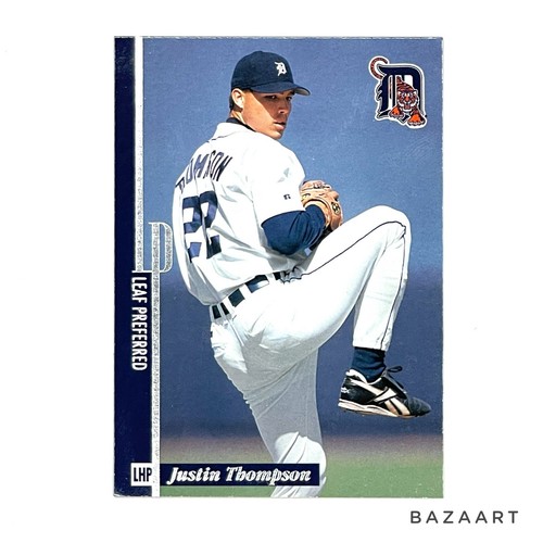 Justin Thompson #129 Donruss Preferred Leaf 1996 MLB Baseball Detroit ...