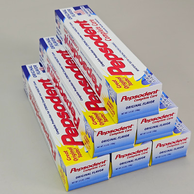 PEPSODENT 6 PACK! Complete Care Toothpaste Original Flavor 5.5 oz Exp ...