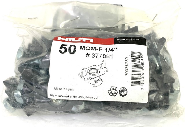 Hilti MQM F 1/4" .25" #377881 50/Box BRAND OLD STOCK for sale online | eBay