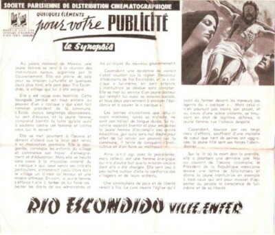 DP RIO ESCONDIDO VILLE D'ENFER MARIA FELIX | eBay