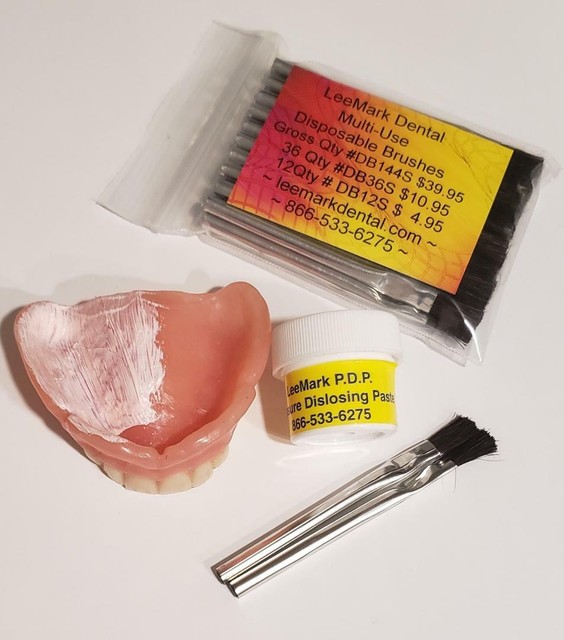 36 LeeMark Pip Disposable Brushes Pressure disclosing Paste .25 oz ...