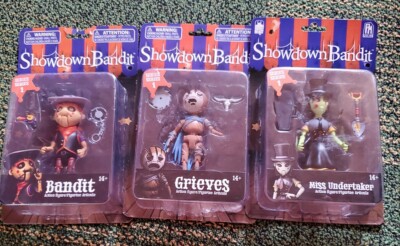 Complete Series 1 Lot x3 Showdown Bandit Action Figures Grieves Miss ...