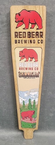 Red Bear Brewing Co Skookum Pacific Northwest Pale Ale Beer Tap Handle ...