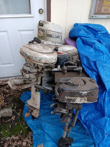 Old antique Outboard Motors Game fisher 3.0 evinrude mercury LOCAL ...