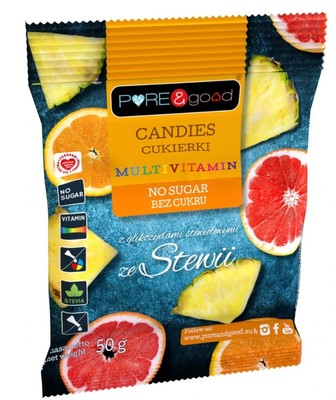 PURE & GOOD Multivitamin-Bonbons mit Stevia, zuckerfrei 50g | eBay.de