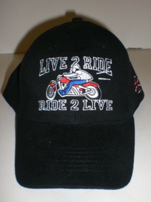 LIVE 2 RIDE RIDE 2 LIVE MOTORCYCLE BASEBALL CAP | eBay
