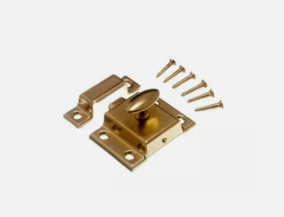Cupboard Turn Catch Latch 55mm EB Brass Plated With Screws CEN028 | eBay UK