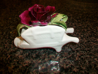 House of goebel staffordshire england Purple Rose Flower In White ...