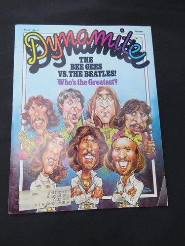 Dynamite Magazine No. 53 "The Bee Gees Vs. The Beatles!" w/ Shark ...