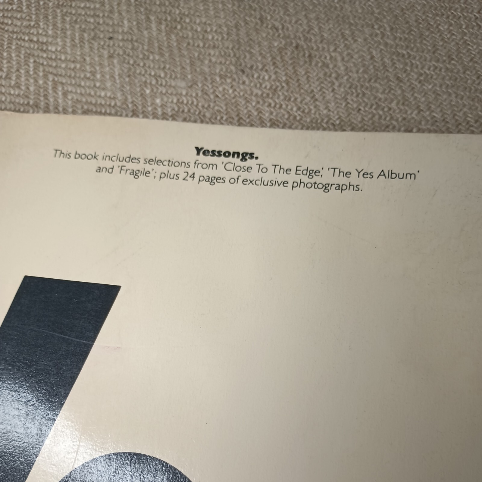 Yessongs, Vintage Yes Sheet Music Book, 1973, Piano/Vocal, 24 Pgs of ...