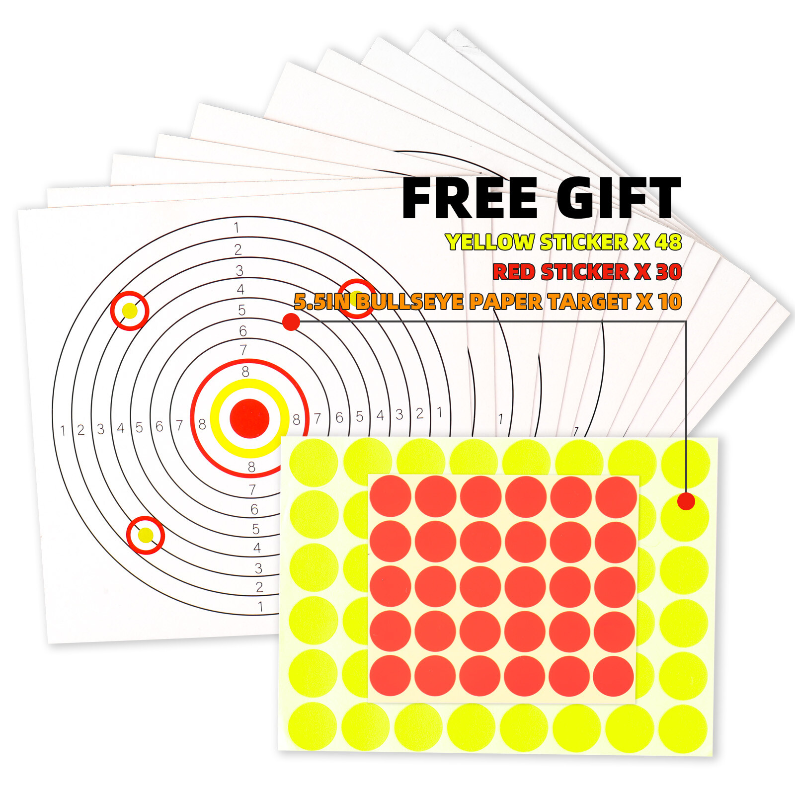 Highwild Multi-Shot Air Gun Pellet BB Gun Target with Adjustable Paper ...