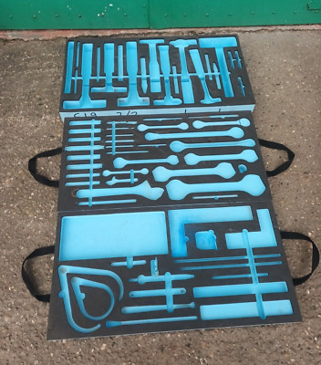 Set of 3 x Royal Navy Large Foam Tool Trays with cut outs (no tools ...