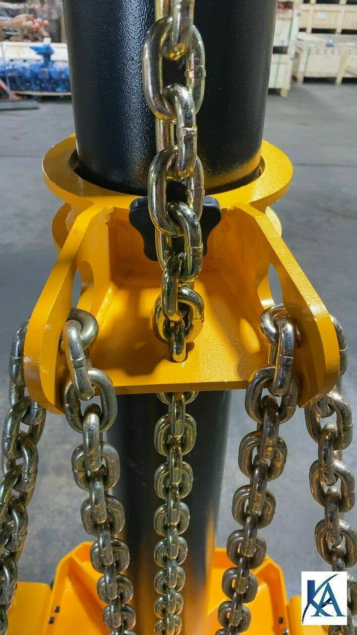 10 TON Portable Puller Auto Body Frame Machine FREE CHAINS+ANCHOR POTS ...