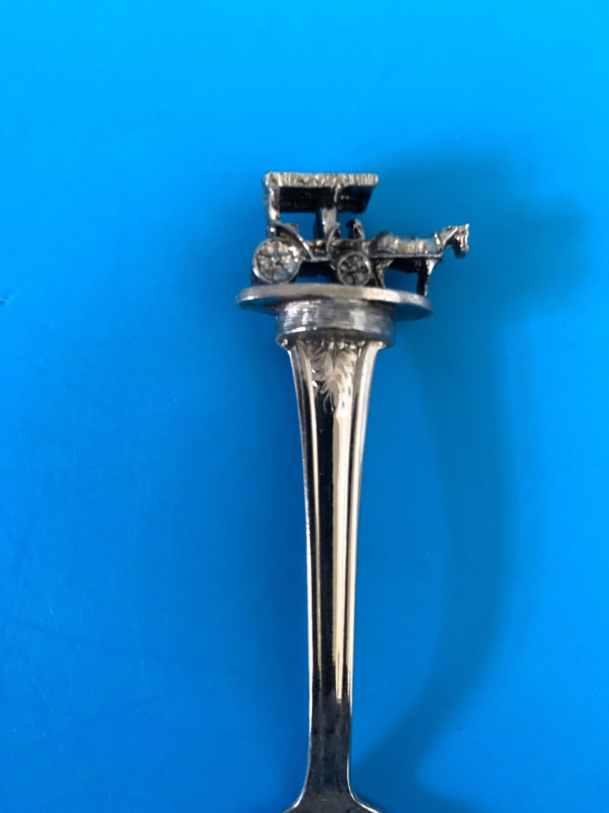1990's Charleston South Carolina Collectible 4.25" State Metal Spoon w ...