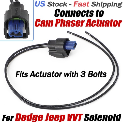 Cam Phaser Actuator Connector Plug Pigtail Harness Fits Dodge Jeep VVT ...