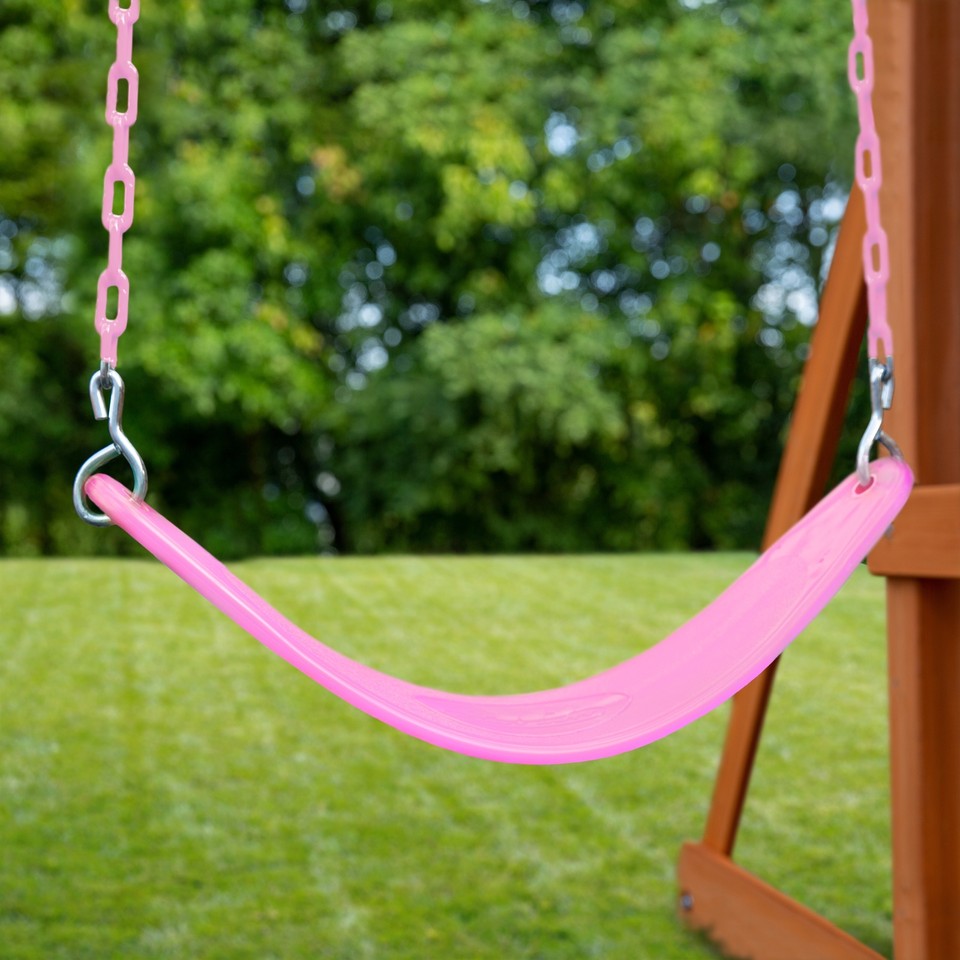 Swing-N-Slide Pink Swing Seat with Pink Coated Chains - 26" | eBay