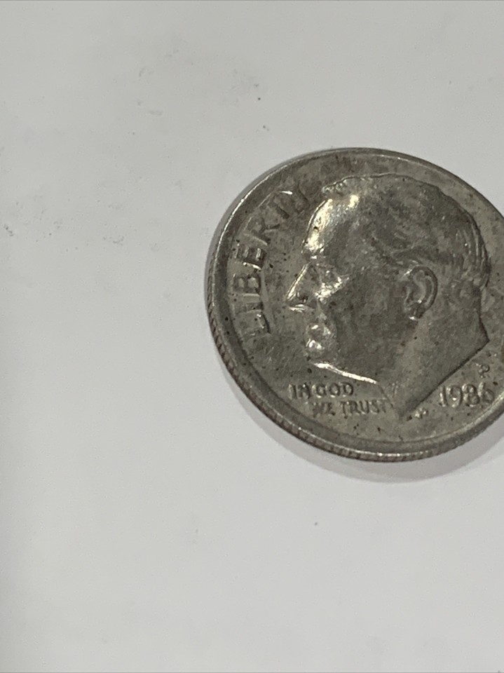 1986 P Roosevelt Dime off Centered Liberty Error - RARE | eBay