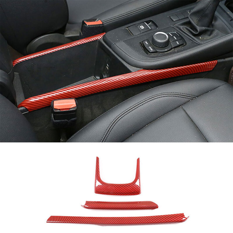 Middle Console Armrest Box Strip Trim For BMW X1 2016-2022 ABS Red ...