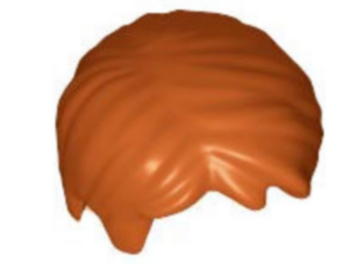 LEGO 62810 DARK ORANGE Minifigure, Hair Short Tousled with Side Part | eBay