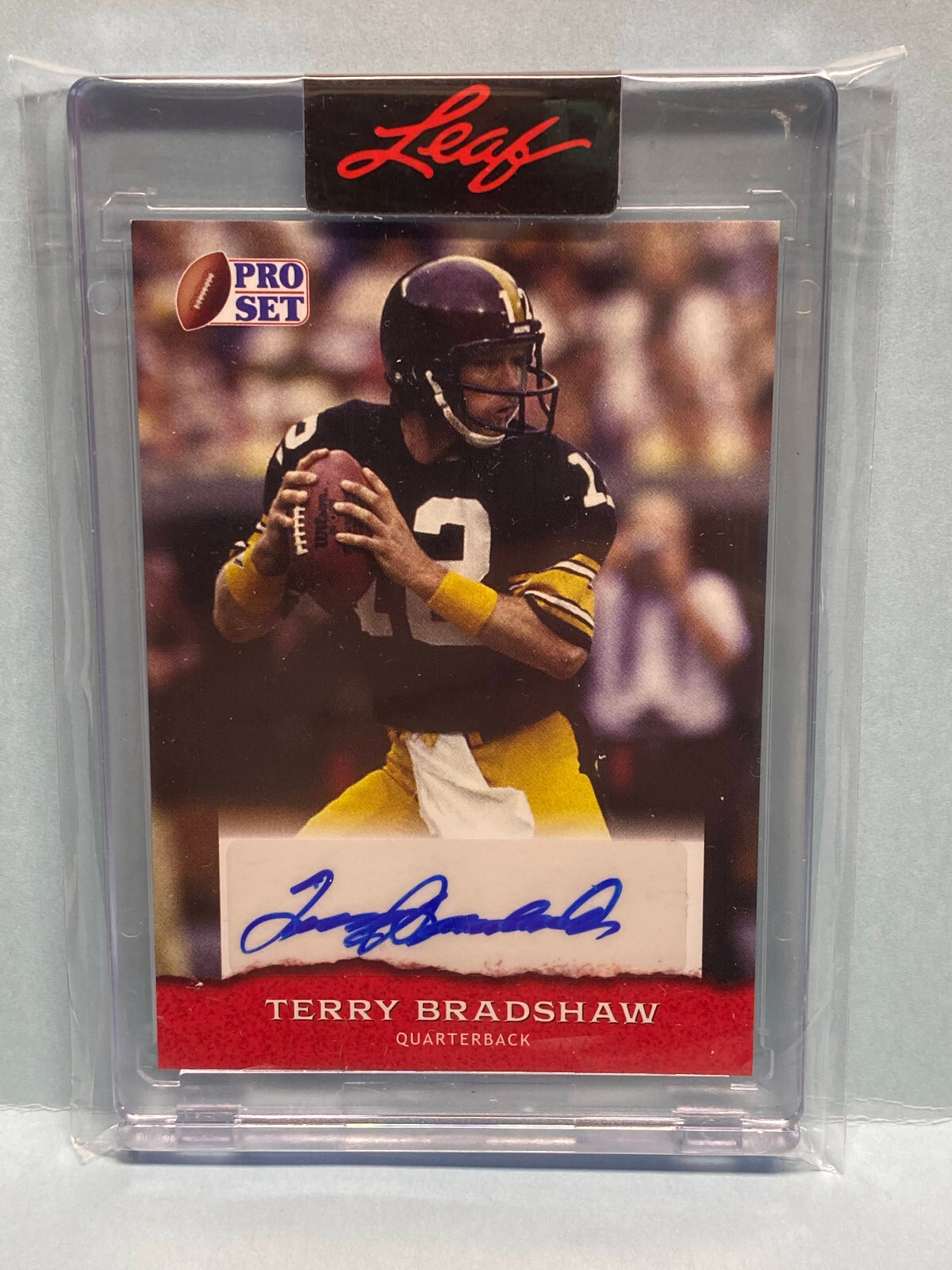 JA2807 2022 Leaf Pro Set Terry Bradshaw Autograph Pittsburgh Steelers # ...
