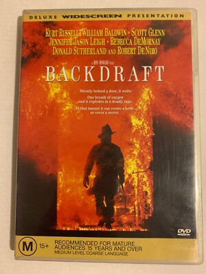 Backdraft (DVD, 1991) Robert De Niro, Kurt Russell, Donald Sutherland ...