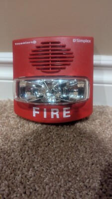 Simplex TrueAlert ES 49AV-WRF Fire Alarm Addressable Horn Strobe READ ...