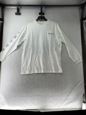 boohooMAN Original Mens Size M Tshirt Long Sleeves White Man With Tags ...