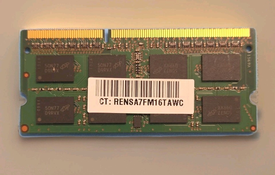 Micron 8GB PC3L-12800S 1600Mhz DDR3 Laptop RAM Memory MT16KTF1G64HZ ...