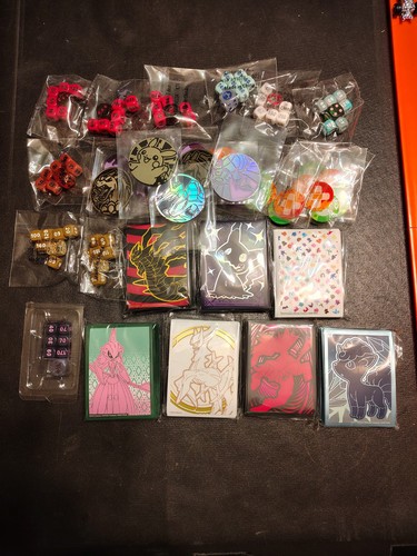 Mixed Pokemon Coins, Sleeves, Dice, Damage Counters, Etc -Lot | eBay