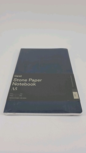 Karst Stone Paper Notebook Soft Cover A5 144 GSM 144 Pages Grid Navy ...