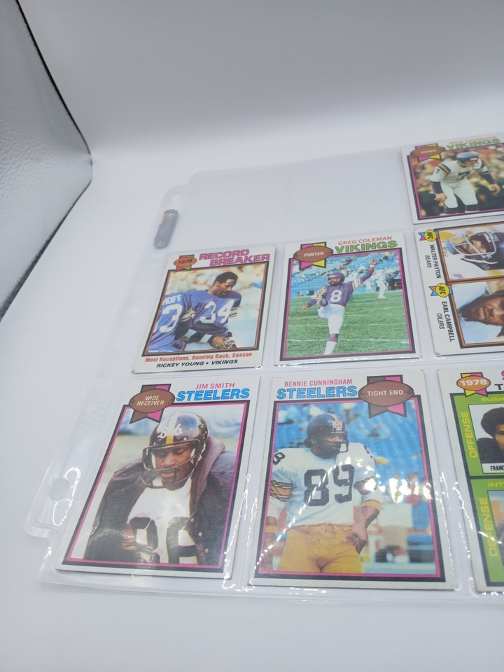 7 Card Lot 1979 TOPPS NFL Football Cards Walter Payton Earl Campbell ...