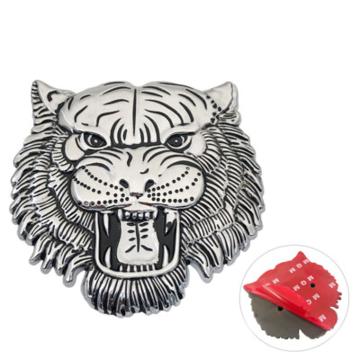 1x Metal Tiger Face Logo Emblem Retro Badge 3D Motorcycle Accessories ...