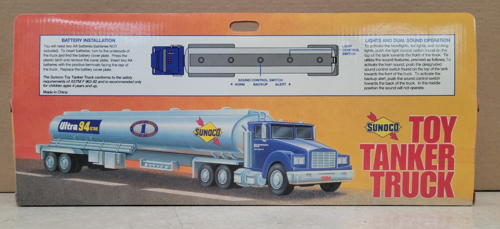 Sunoco Toy Tanker Gasoline Truck 1994 Collector's Edition 1st in Series ...