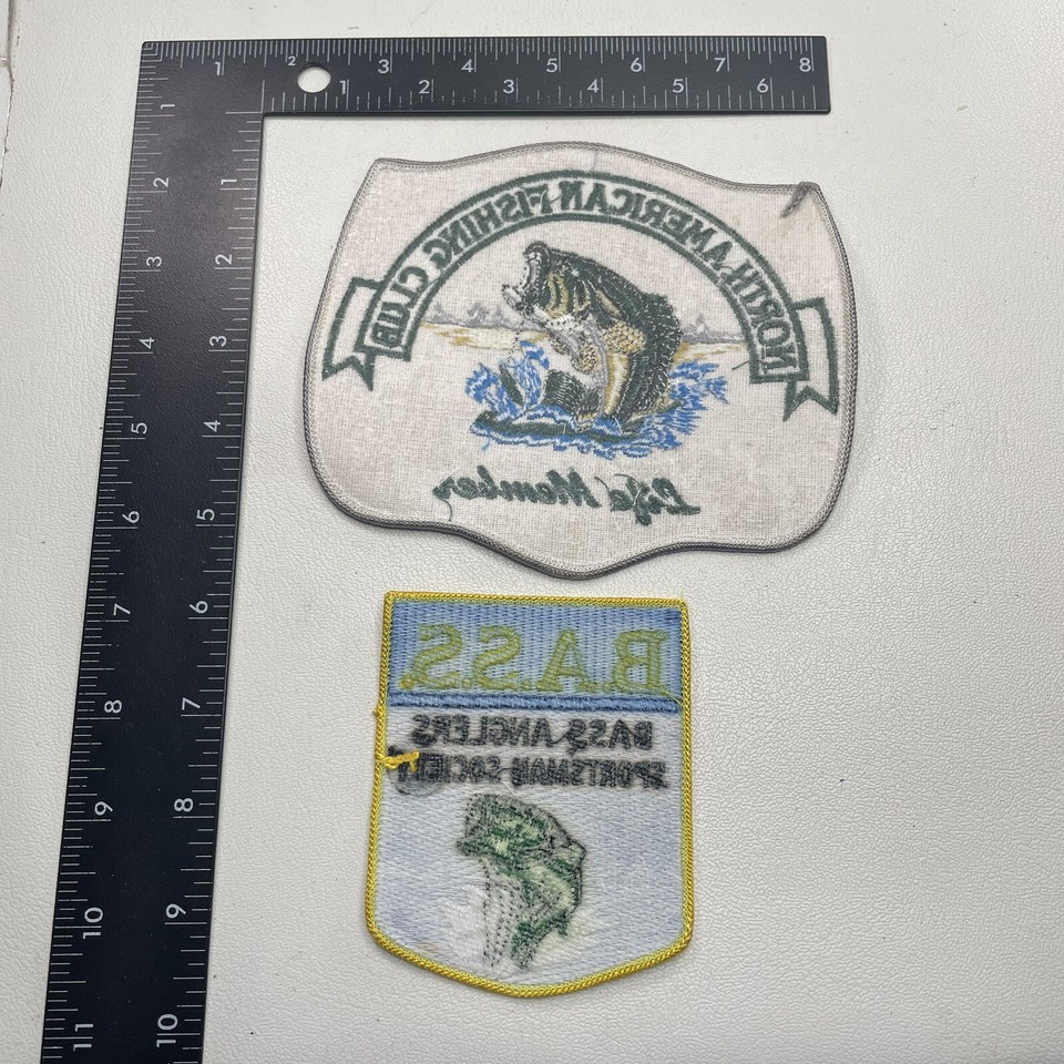 2 Patches FISHERMAN ANGLER RELATED Patch Lot P018 | eBay