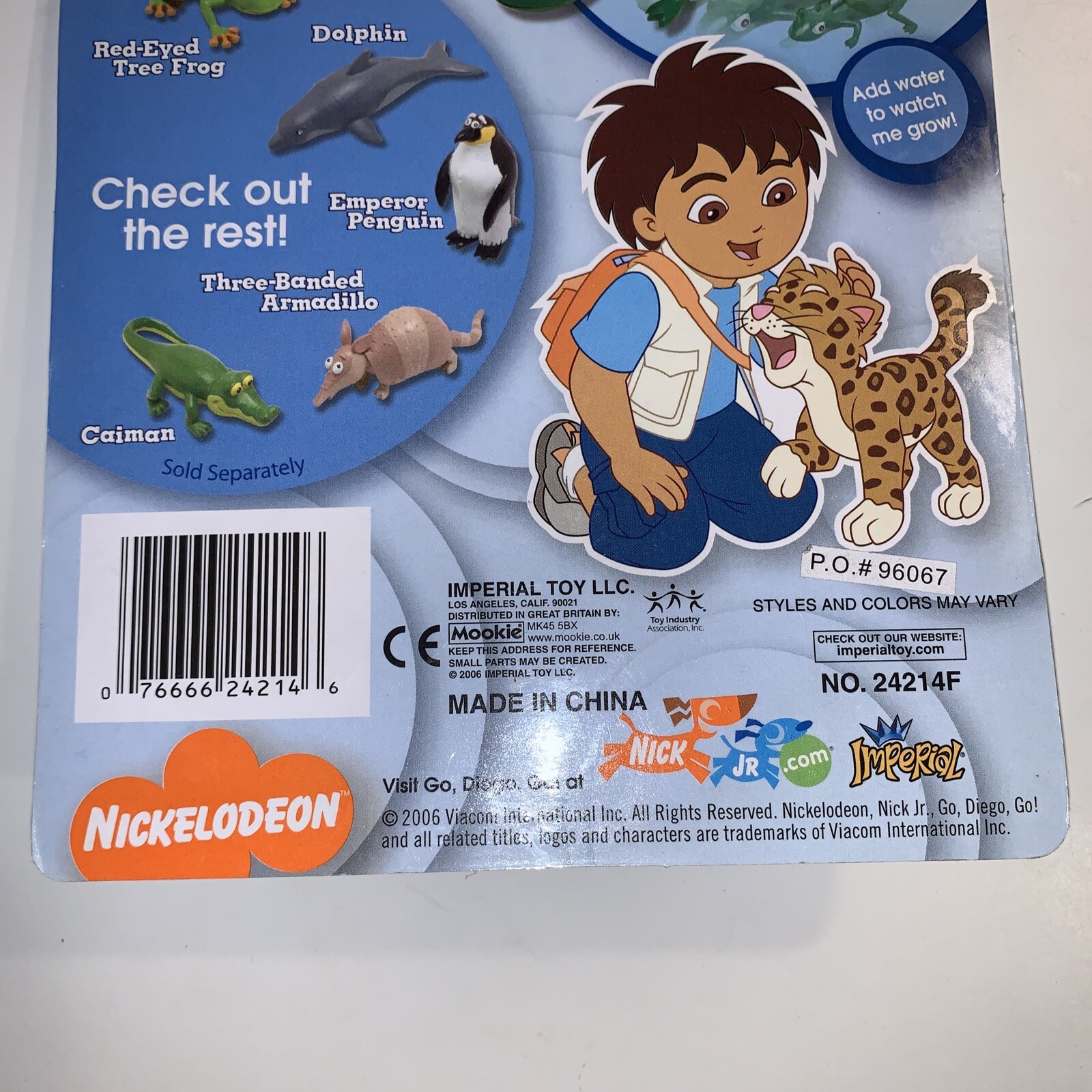Go Diego Go! Giant Gro Lizard Grows In Water Toy New Sealed Nickelodeon ...