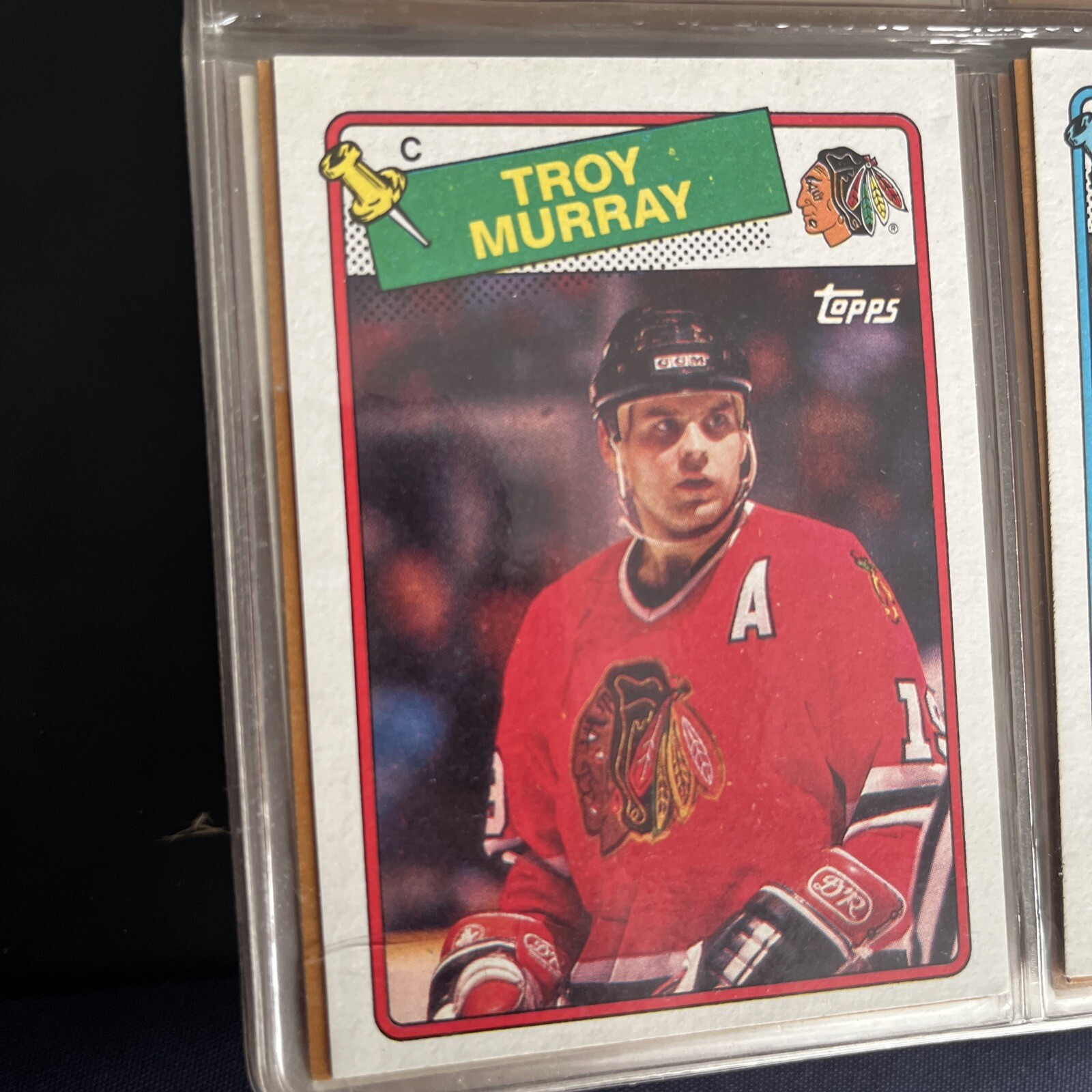 1988-89 Topps Chicago Blackhawks Hockey Card #106 Troy Murray | eBay