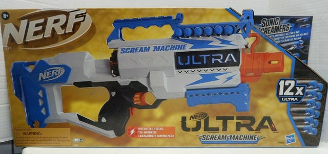 NERF ULTRA SCREAM MACHINE MOTORIZED BLASTER With 12 Ultra Sonic ...
