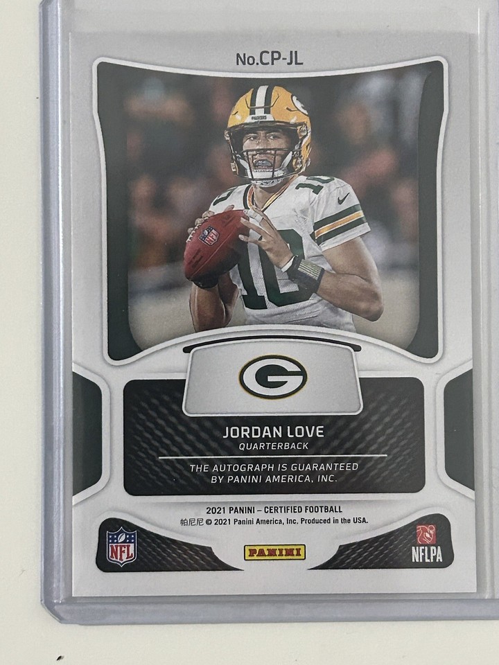 2021 Certified Potential Signatures /25 red Jordan Love #CP-JL Auto ...