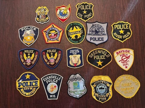 Wisconsin Police Department Patch lot of 18 | eBay